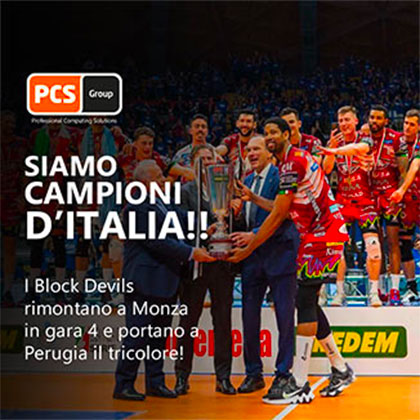 SIAMO CAMPIONI D’ITALIA! PCS Group Official Sponsor - PCS Group